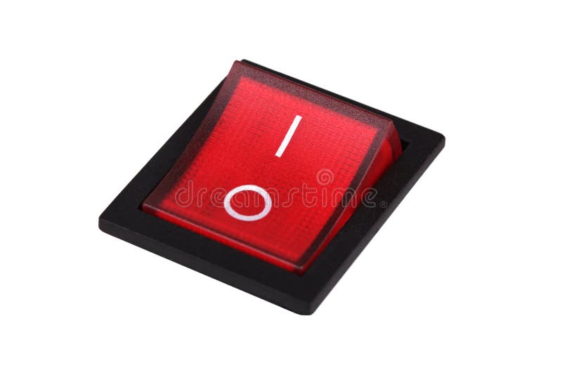 Power Switch Turned on and Off Set Stock Photo - Image of isolated ...