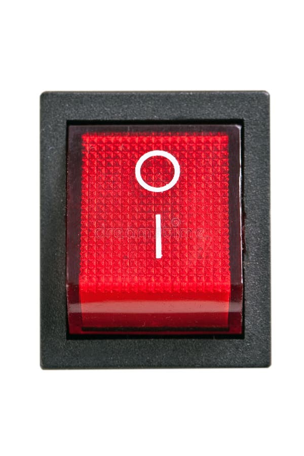 Power Switch Turned on and Off Set Stock Photo - Image of isolated ...