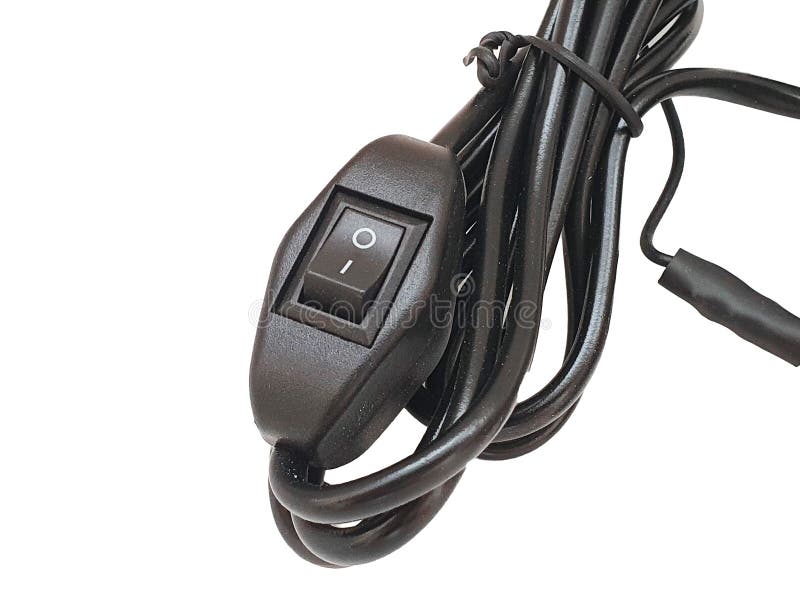 Power Switch on a Electric Cable Stock Photo - Image of electricity ...