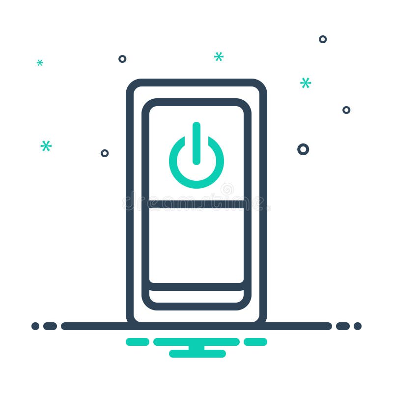 Mix Icon for Power Switch, Power and Button Stock Vector - Illustration ...