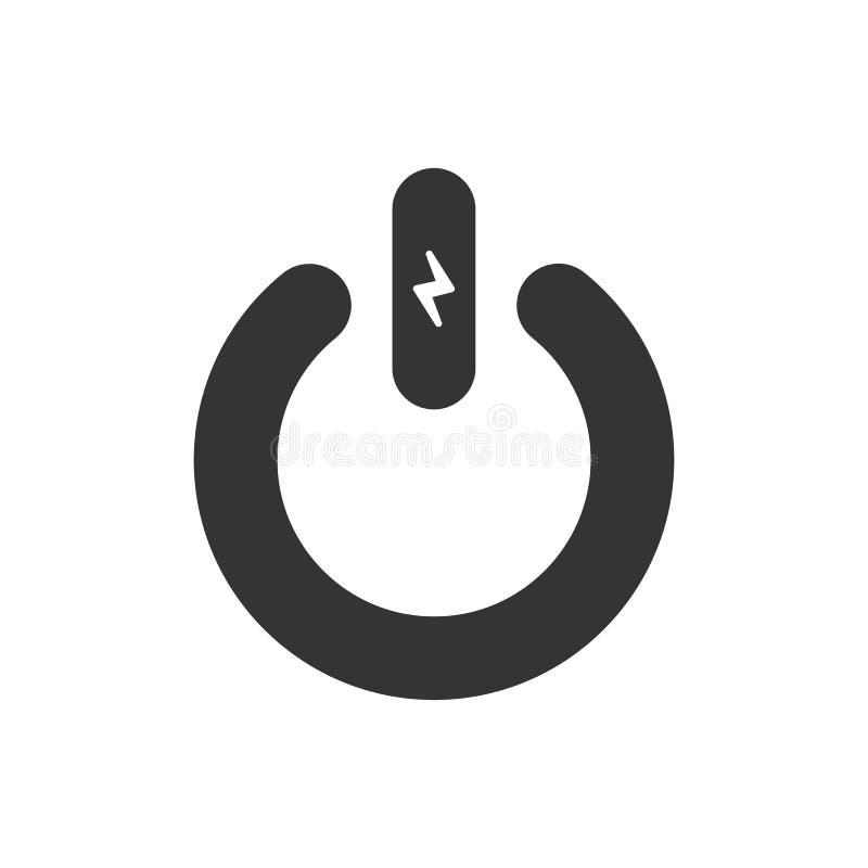 Power Switch Icon stock vector. Illustration of power - 184354976