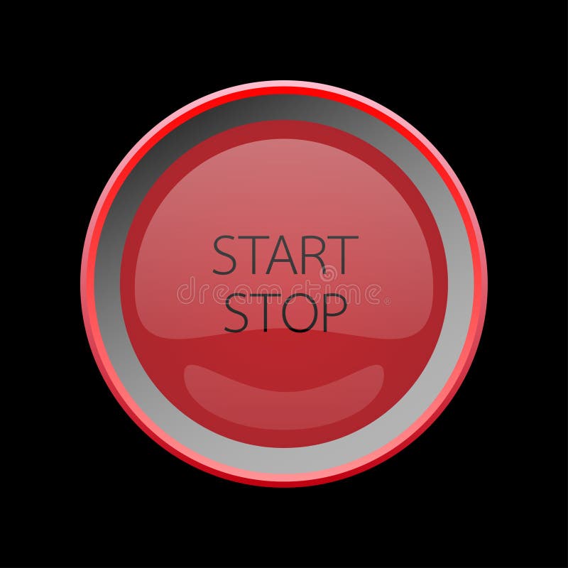 Power Switch Icons Vector Buttons. START STOP Button Stock Photo ...