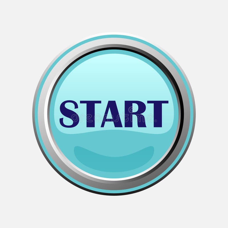 Power Switch Icons Vector Buttons. START STOP Button Stock Vector ...