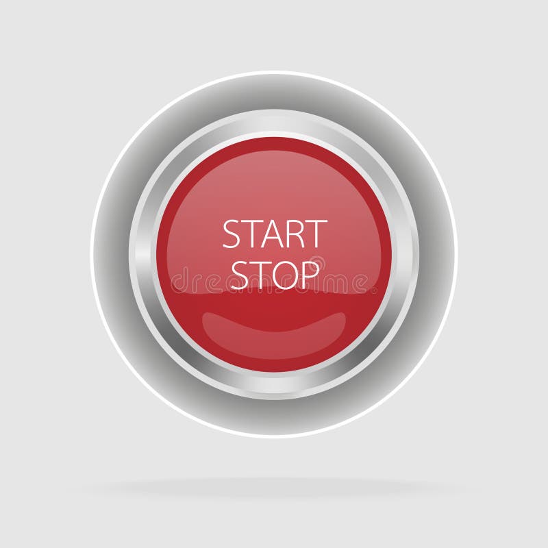 Power Switch Icons Vector Buttons. START STOP Button Stock Vector ...