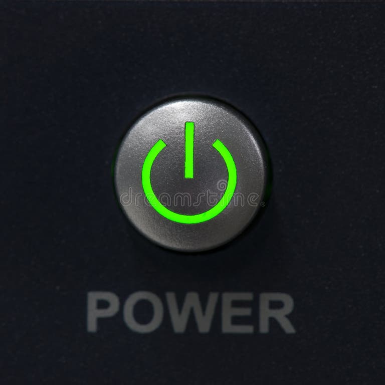 Power switch push button. stock photo. Image of round - 62705266