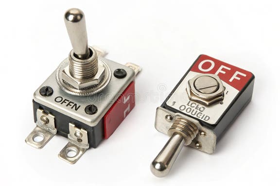 Power Switch Turned on and Off Set Isolated Stock Illustration ...
