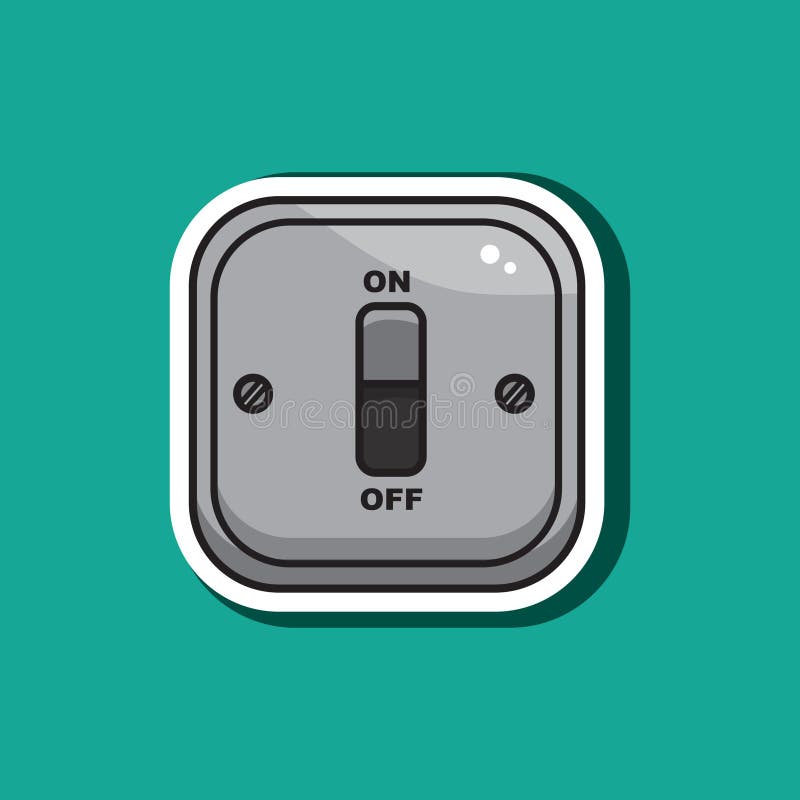 Power Switch. Vector Illustration Decorative Design Stock Vector ...