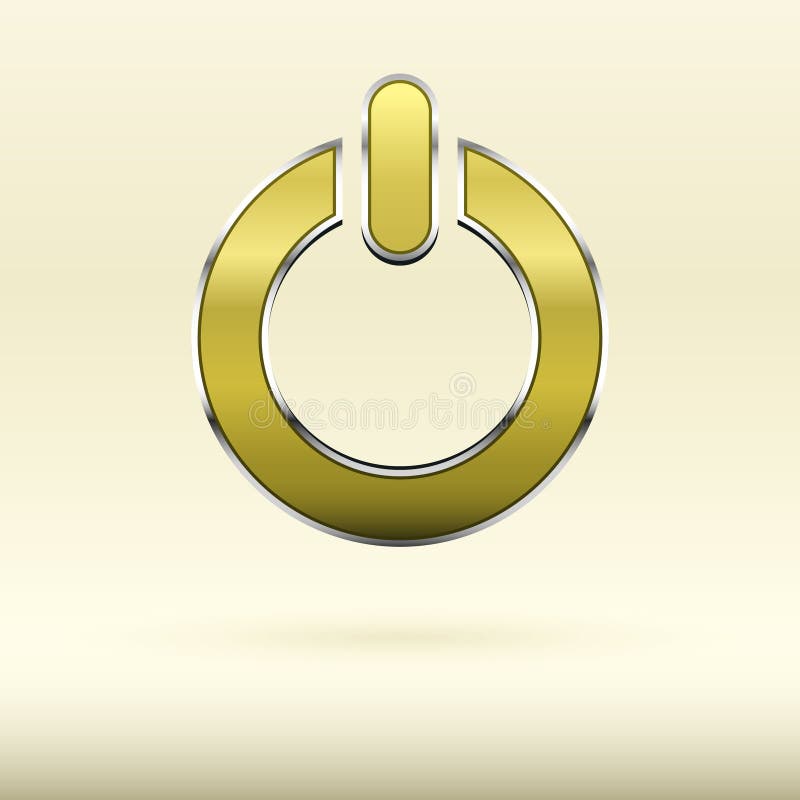 Power symbol stock vector. Illustration of round, background - 44760660