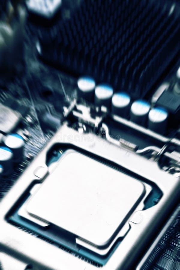 Power System Processor and Motherboard Stock Image - Image of business ...