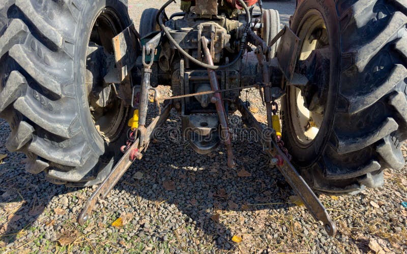 The Power Take-off or PTO Shaft on an Old Farming Tractor Stock Image ...