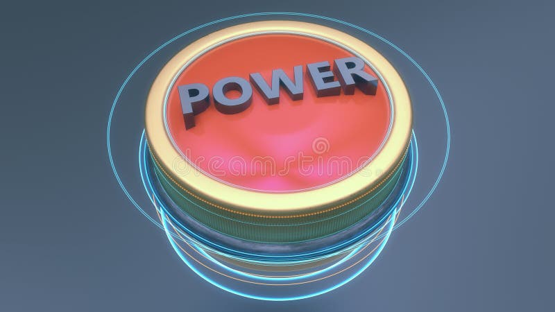 Power Text and Abstract Background Stock Illustration - Illustration of ...