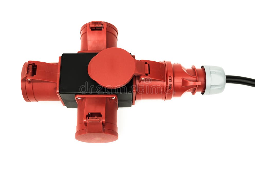 The Power Three-phase Splitter Stock Photo - Image of electrical ...