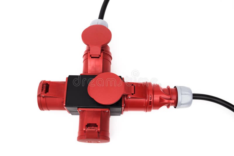 The Power Three-phase Splitter Stock Photo - Image of wire, three: 84489928