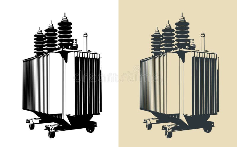 Power Three-phase Transformer Illustrations Stock Illustration ...