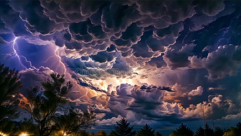 The Power of Thunderclouds stock video. Video of climate - 301695535