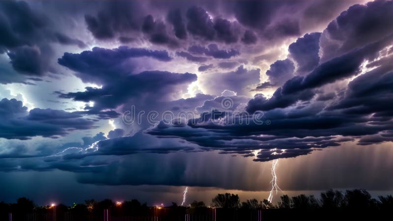 The Power of Thunderclouds stock video. Video of clouds - 301695877
