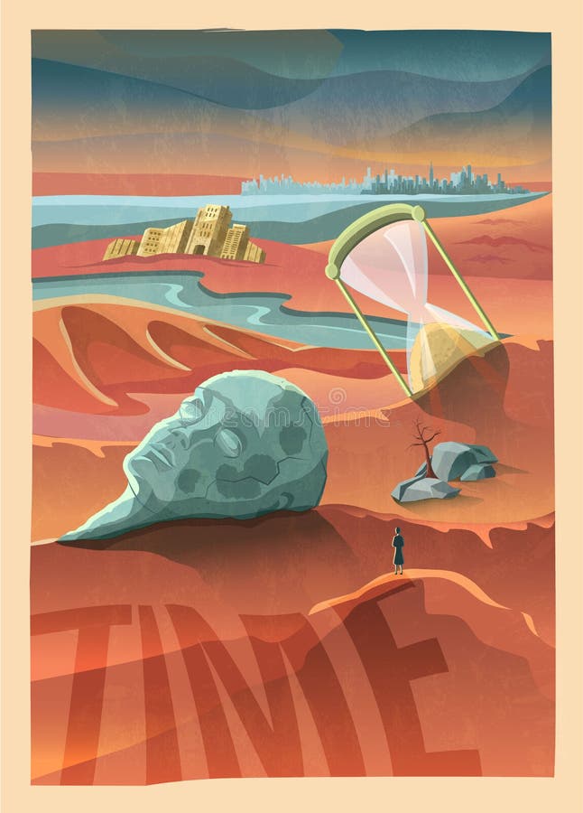 The power of time stock vector. Illustration of scene - 249629087