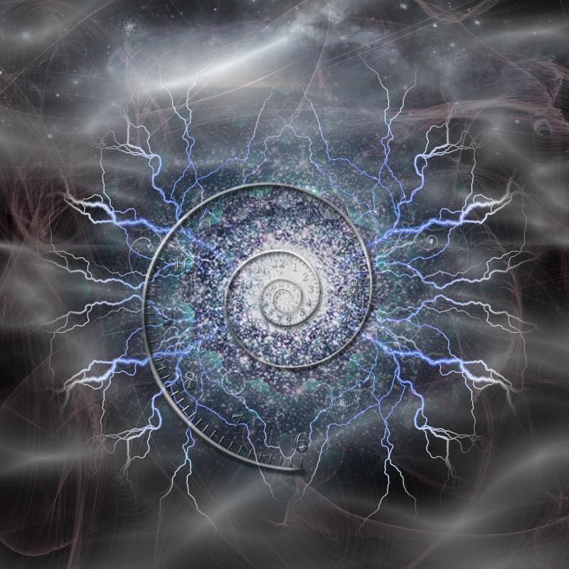 Power of time stock illustration. Illustration of continuum - 32163817