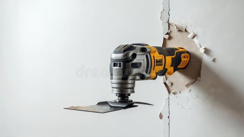 DeWalt Oscillating Multi-Tool Cutting Drywall Stock Illustration ...