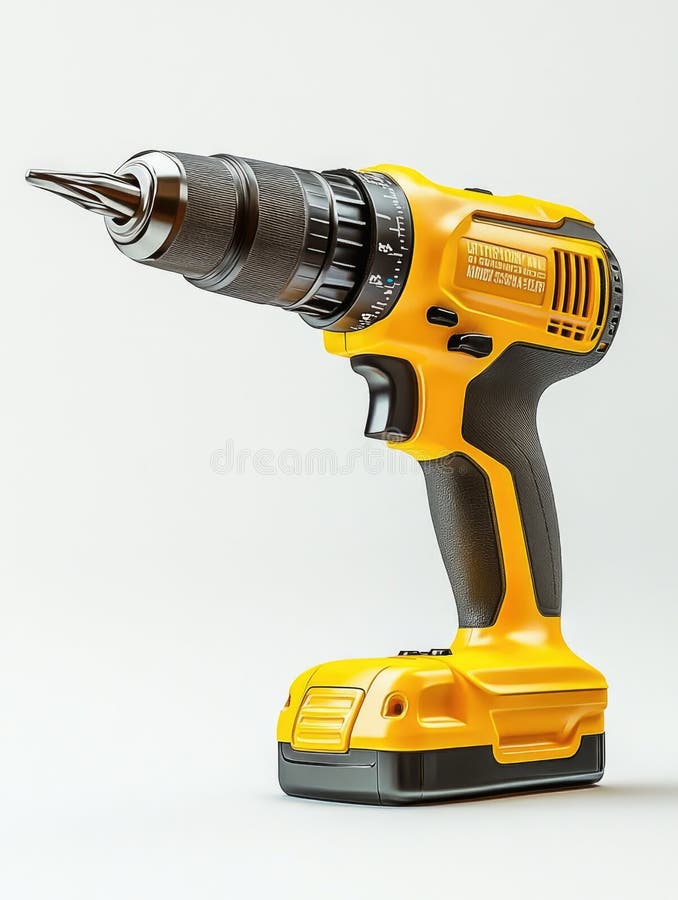 Cordless Drill White Background Stock Image - Image of cordless ...