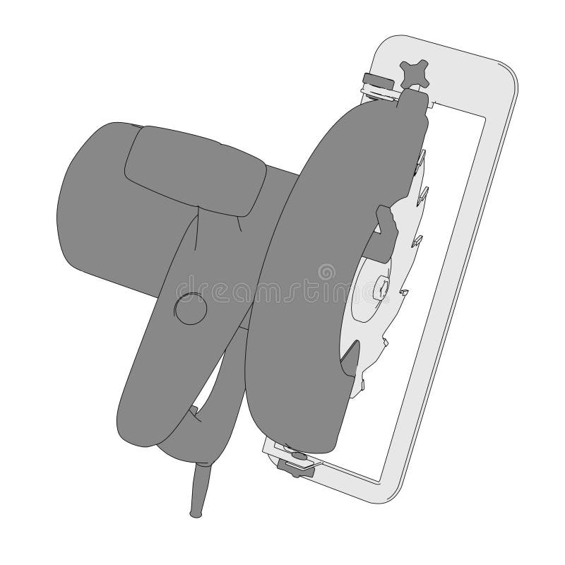 Power tool stock illustration. Illustration of graphics - 54892872