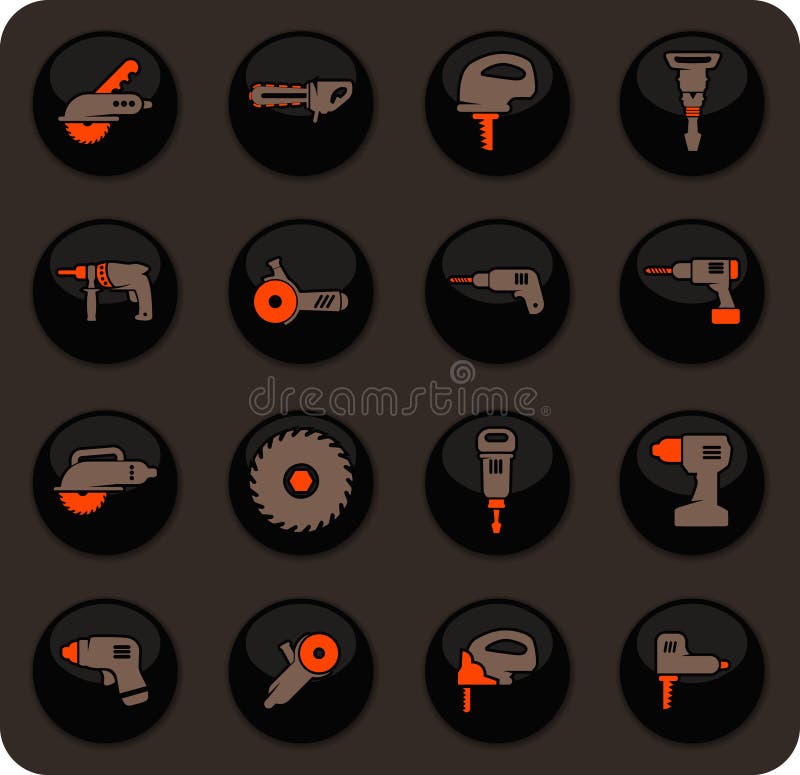 Power Tools Dark Background Stock Illustrations – 449 Power Tools Dark ...
