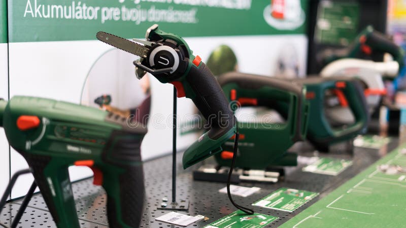 Power Tools, Drills and Hammers of Various Manufacturers are Sold in a ...