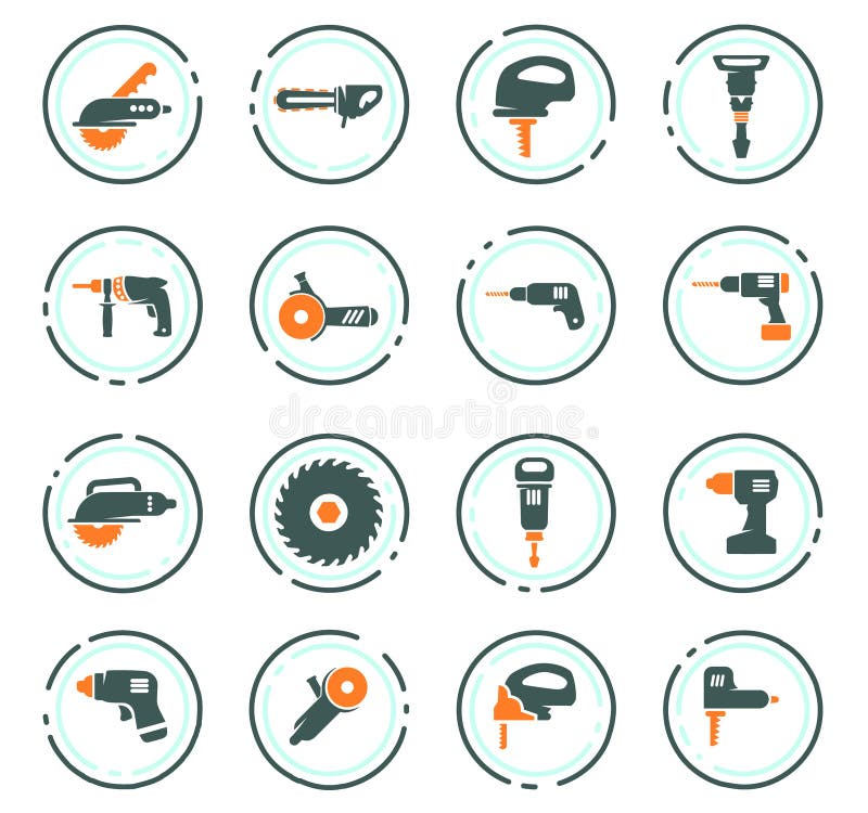 Power tools vector stock vector. Illustration of electric - 4631811