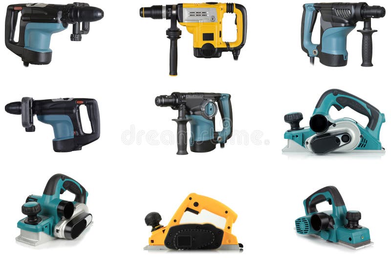 Power Tools, On A White Background. Stock Photo - Image of speed ...