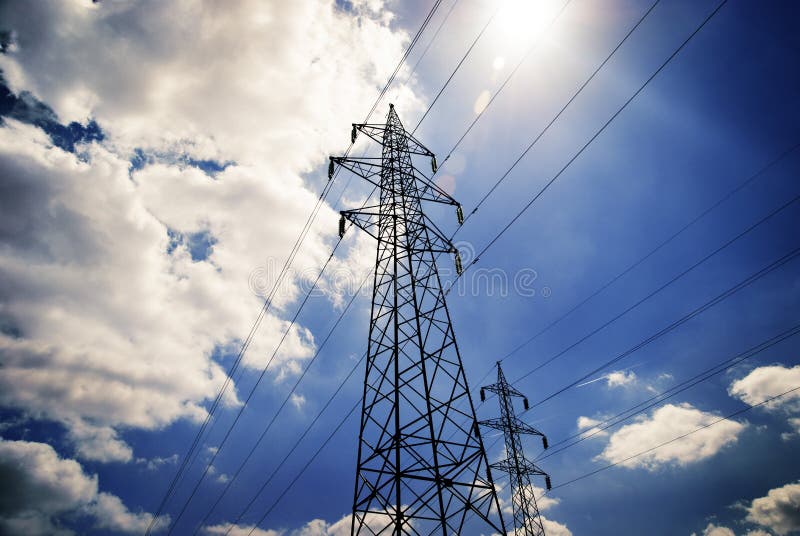 Power tower stock photo. Image of metal, construction - 25989824