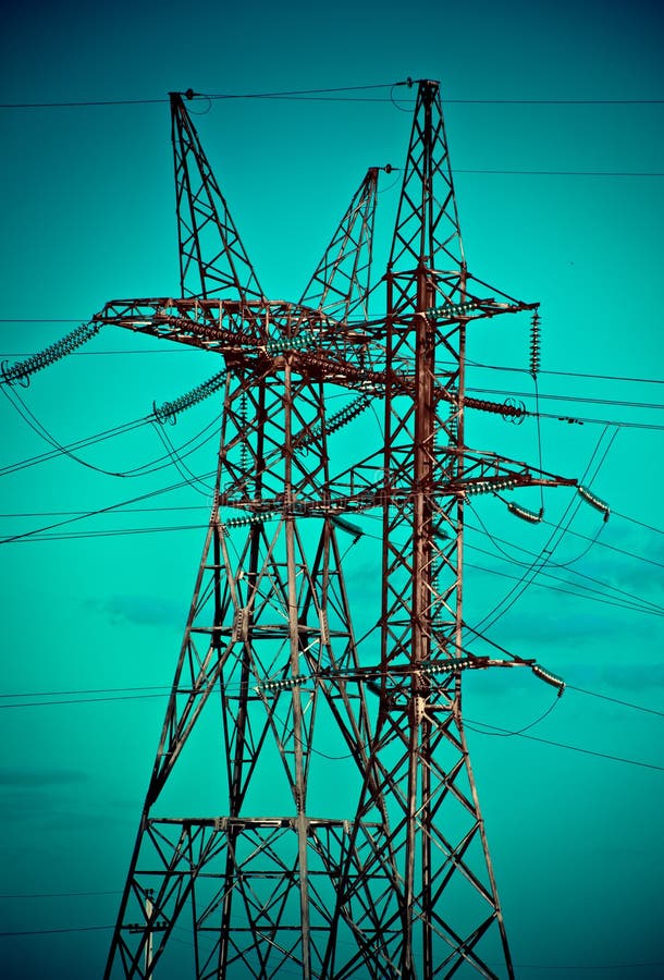 Power Tower stock photo. Image of lines, wire, voltage - 33805692