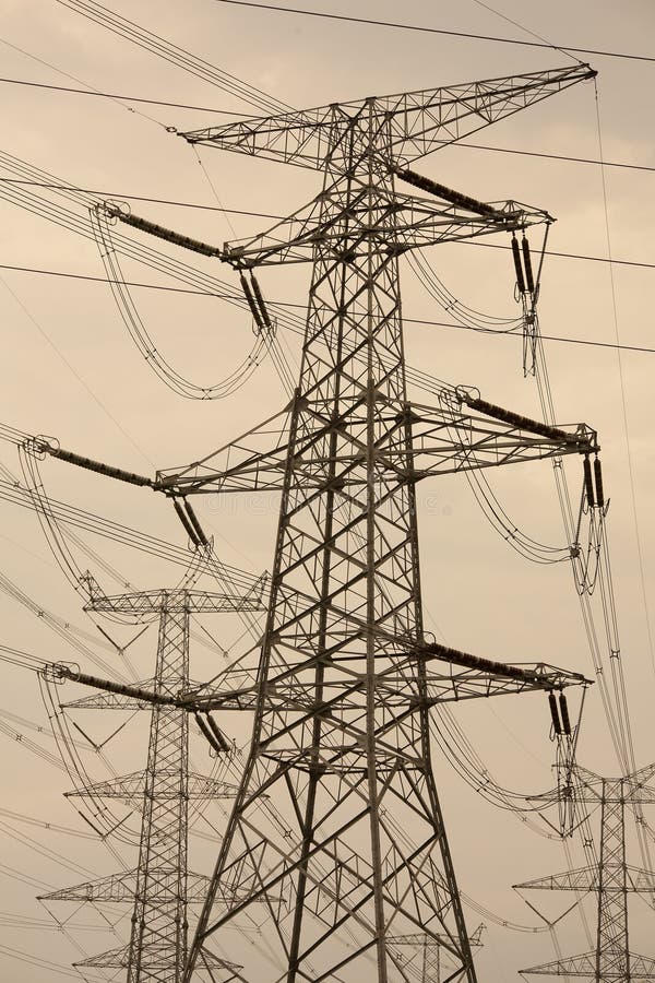 Electricity tower stock photo. Image of metal, line, engine - 38661322