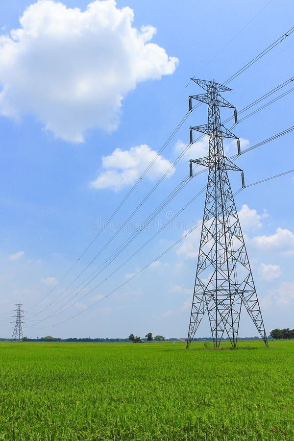 Power tower stock image. Image of cable, equipment, construction - 42451647