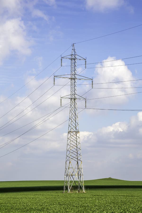 Power tower stock photo. Image of high, tower, lines - 30377872