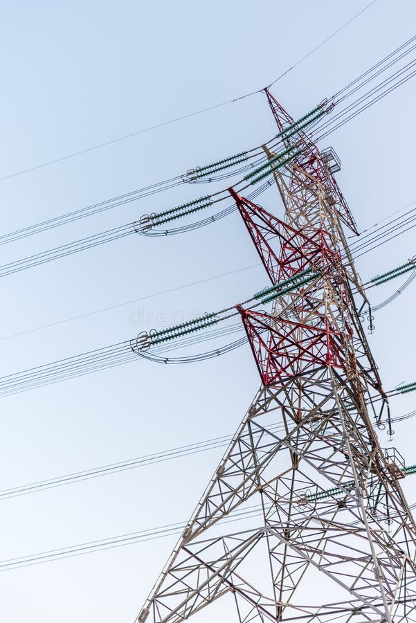 Power cable tower stock image. Image of resource, power - 7154503