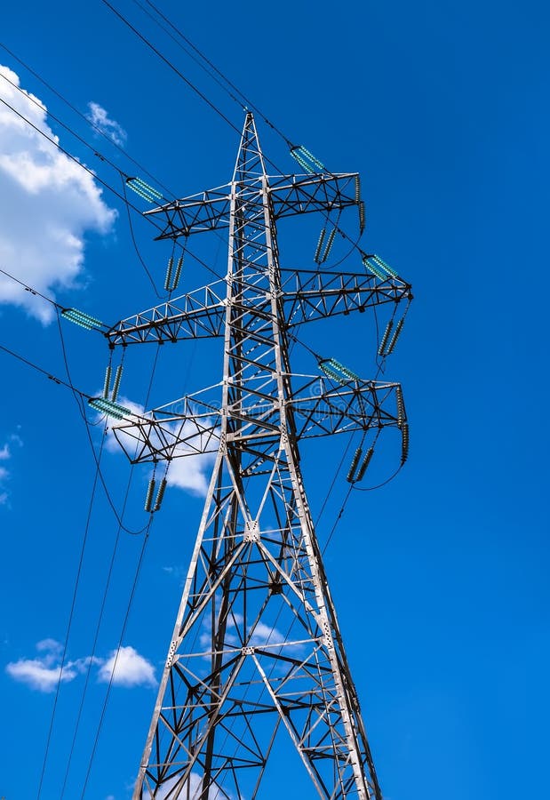 Power Tower with electric stock photo. Image of mast - 93090772