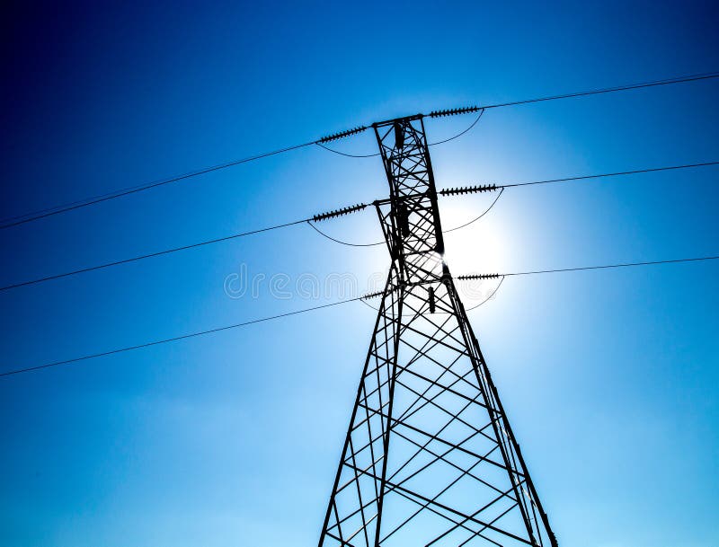 Power tower stock image. Image of technology, powerful - 95561637