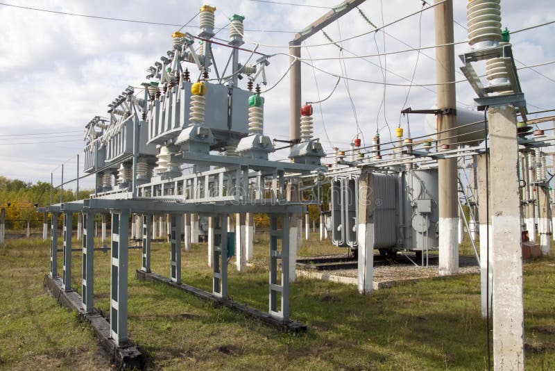 Power plant transformer stock photo. Image of conductor - 4967522