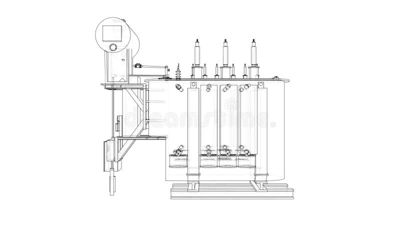 Power transformer concept stock footage. Video of transfer - 261662362