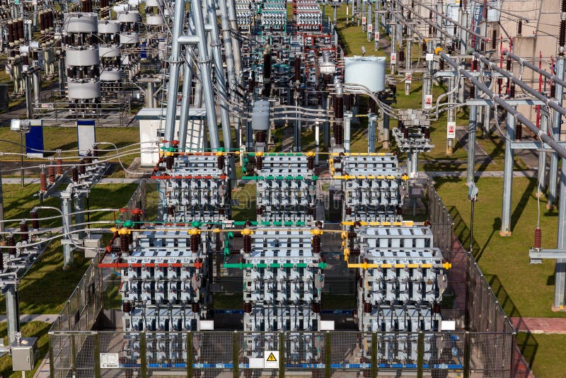 Power Transformer Substation Stock Image - Image of equipment ...