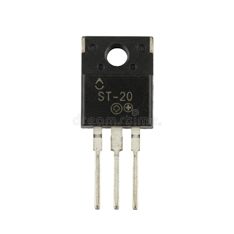 Power Transistor Electronic Component a Semiconductor Device for Amplifying Electric Power Stock ...