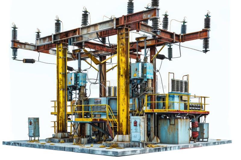 Power Transmission Equipment on a White Background, Suitable for Use in ...