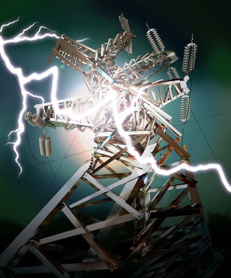 Power Transmission Line stock image. Image of spark, insulation - 28300567