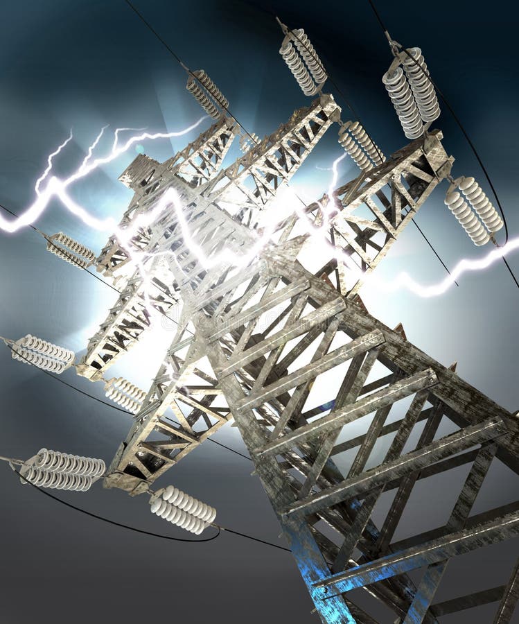 Power Transmission Line stock image. Image of megawatts - 28300575
