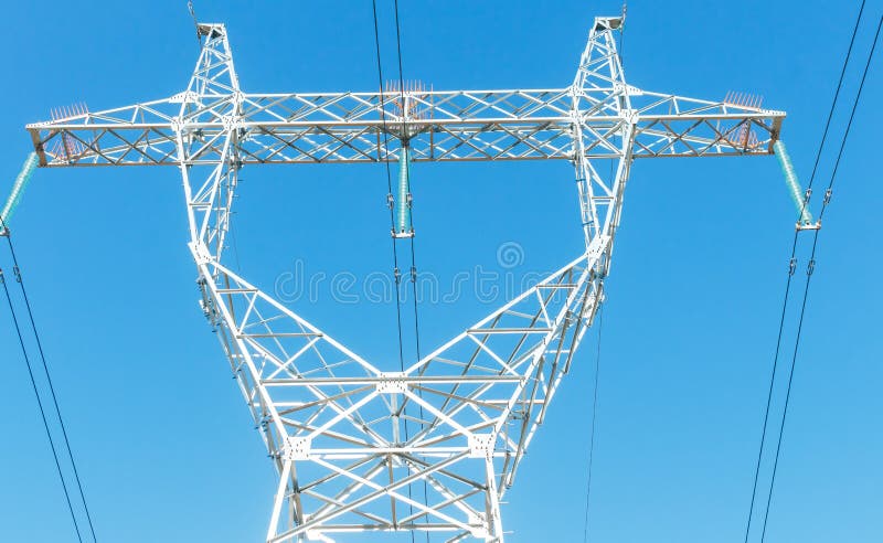 Power transmission line stock photo. Image of engineering - 104986238