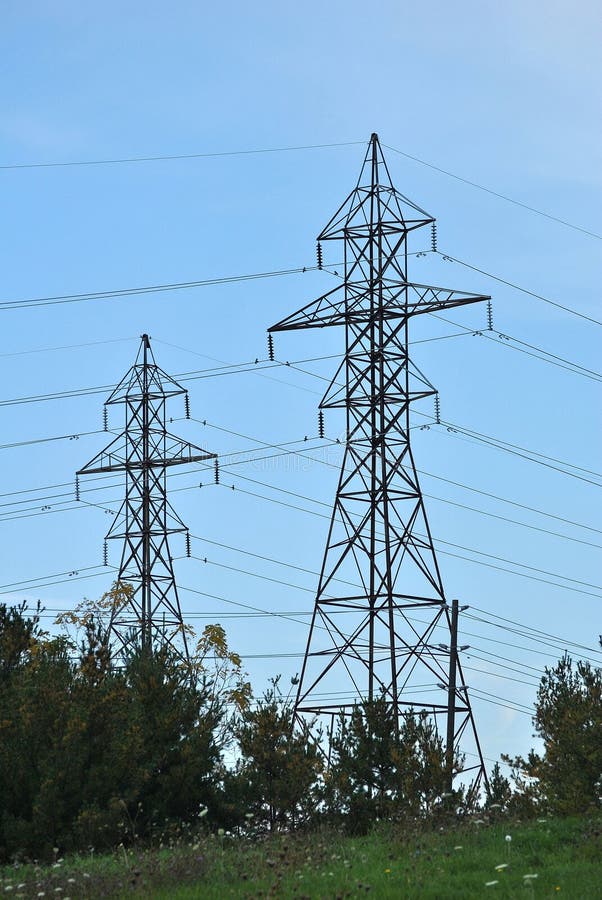 Power Transmission Lines stock image. Image of progress - 21934571