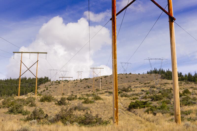 Power transmission lines stock photo. Image of countryside - 64951086