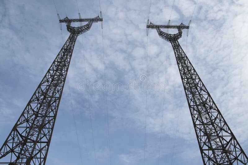 Power transmission pole stock photo. Image of generation - 23413040