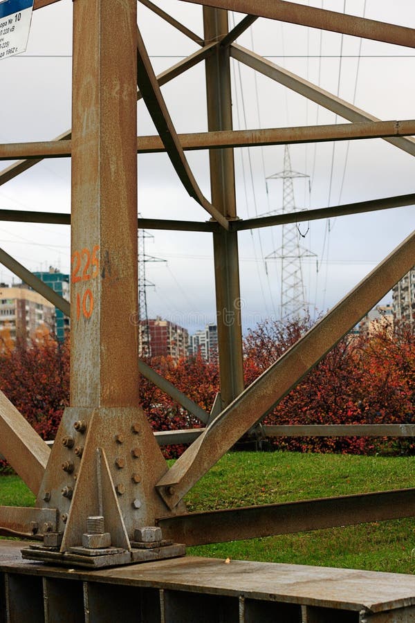 Power Transmission Line And Christmas Tree Stock Photo - Image of cable ...
