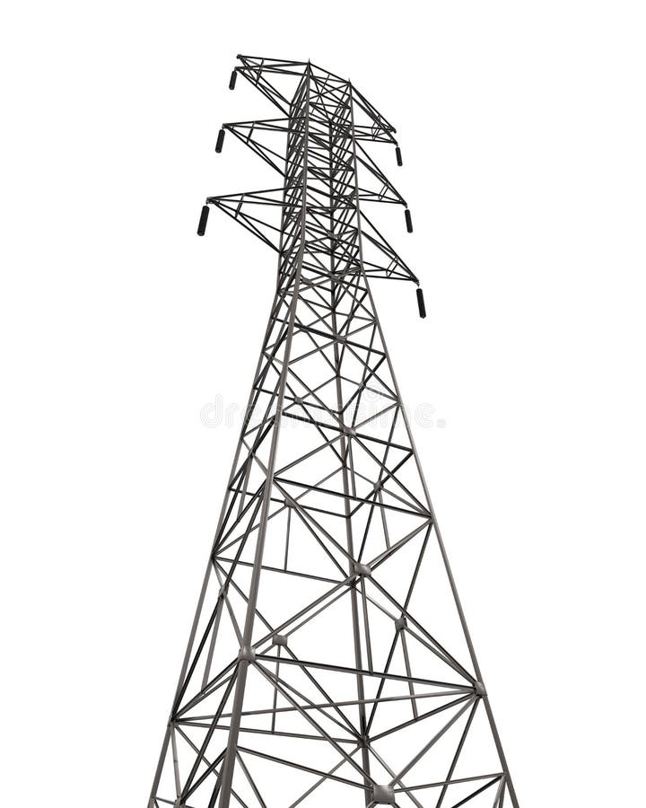 Power Transmission Tower stock illustration. Illustration of ...